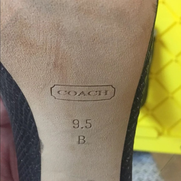 Coach | Shoes | Coach Block Heels Size 95 Like New Except No Box | Poshmark